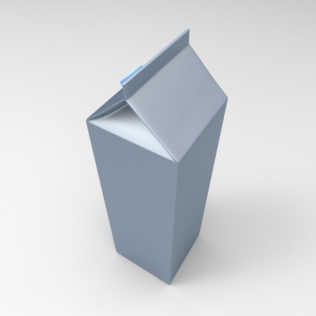 3d Milk Carton Model