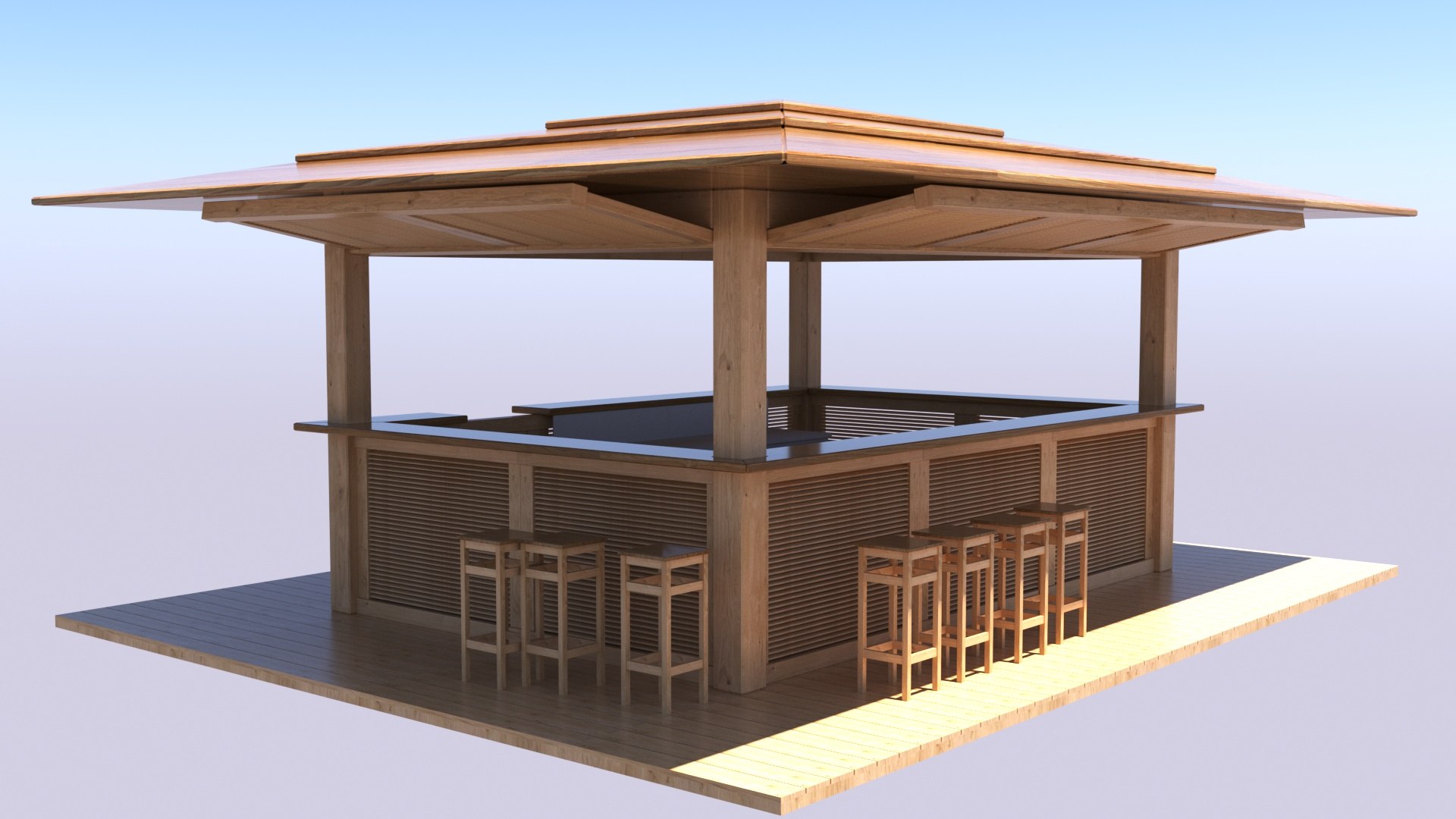 3d Beach Bar