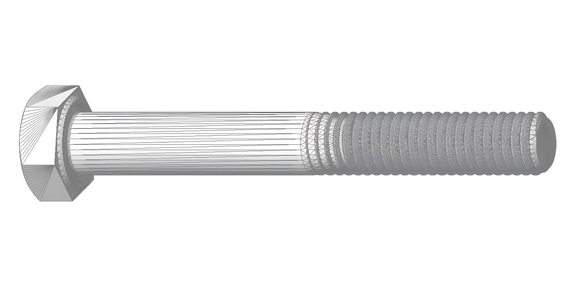 Screw Bolt M5 L40 ISO 4014 3D Model - TurboSquid 2122592