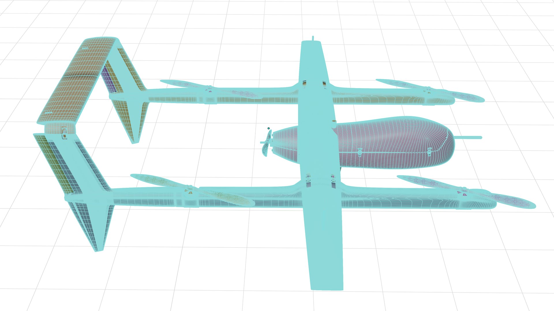 UAV Poseidon Cinematic Quality 3D Model - TurboSquid 2106908