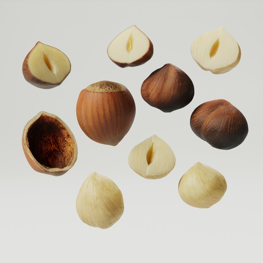 3D model Hazelnuts - Var01 - TurboSquid 2021487