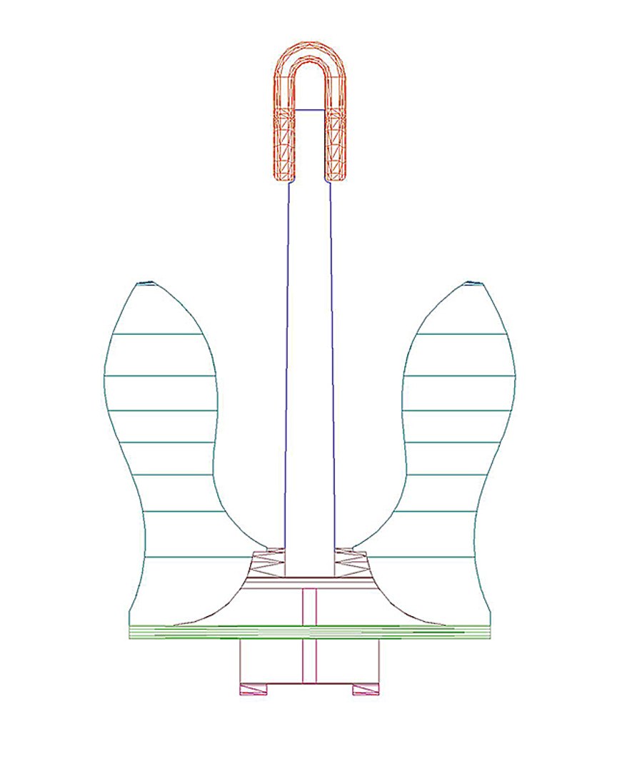 3d Ancor Navy Model
