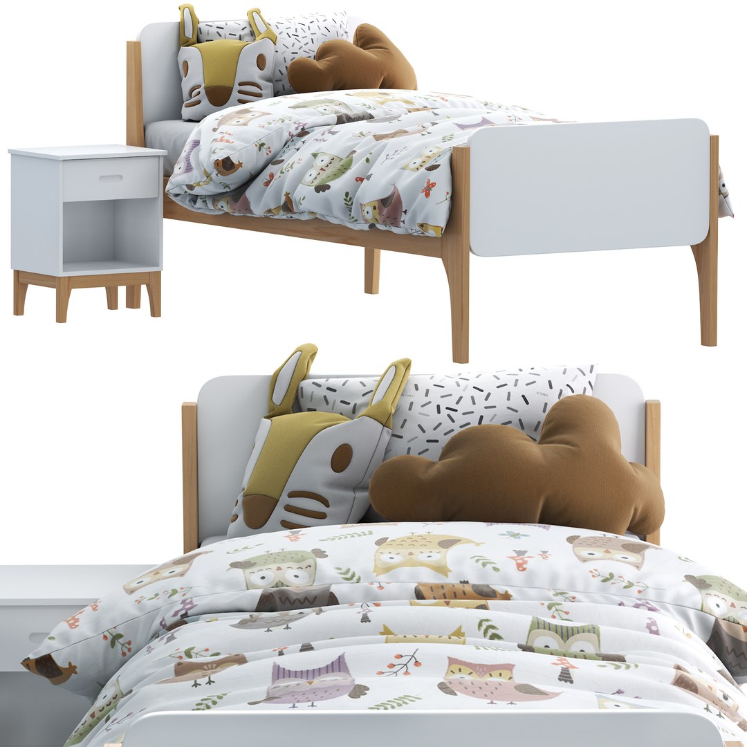 3D Model Linus Single Bed - TurboSquid 1565291
