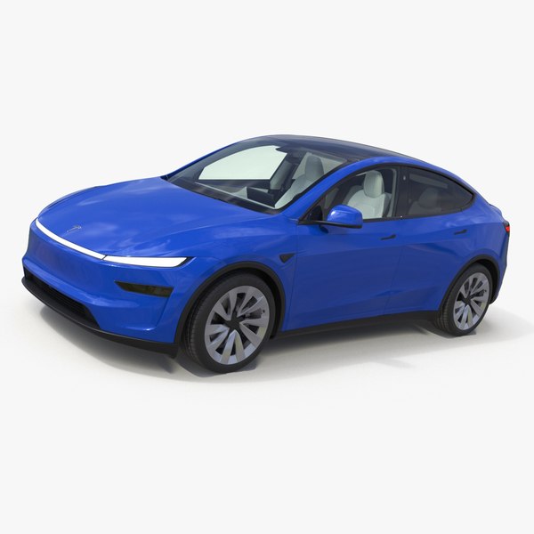 modelo 3d Tesla Model Y Juniper 2025 azul - TurboSquid 2379648