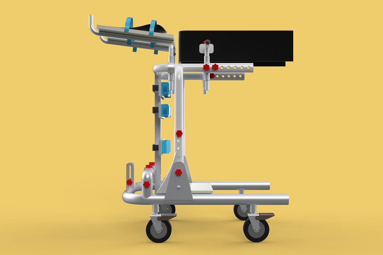 GAIT TRAINER SWING REHAB WALKING EXERCISE AIDS STAND PEDIATRIC 3D Model ...