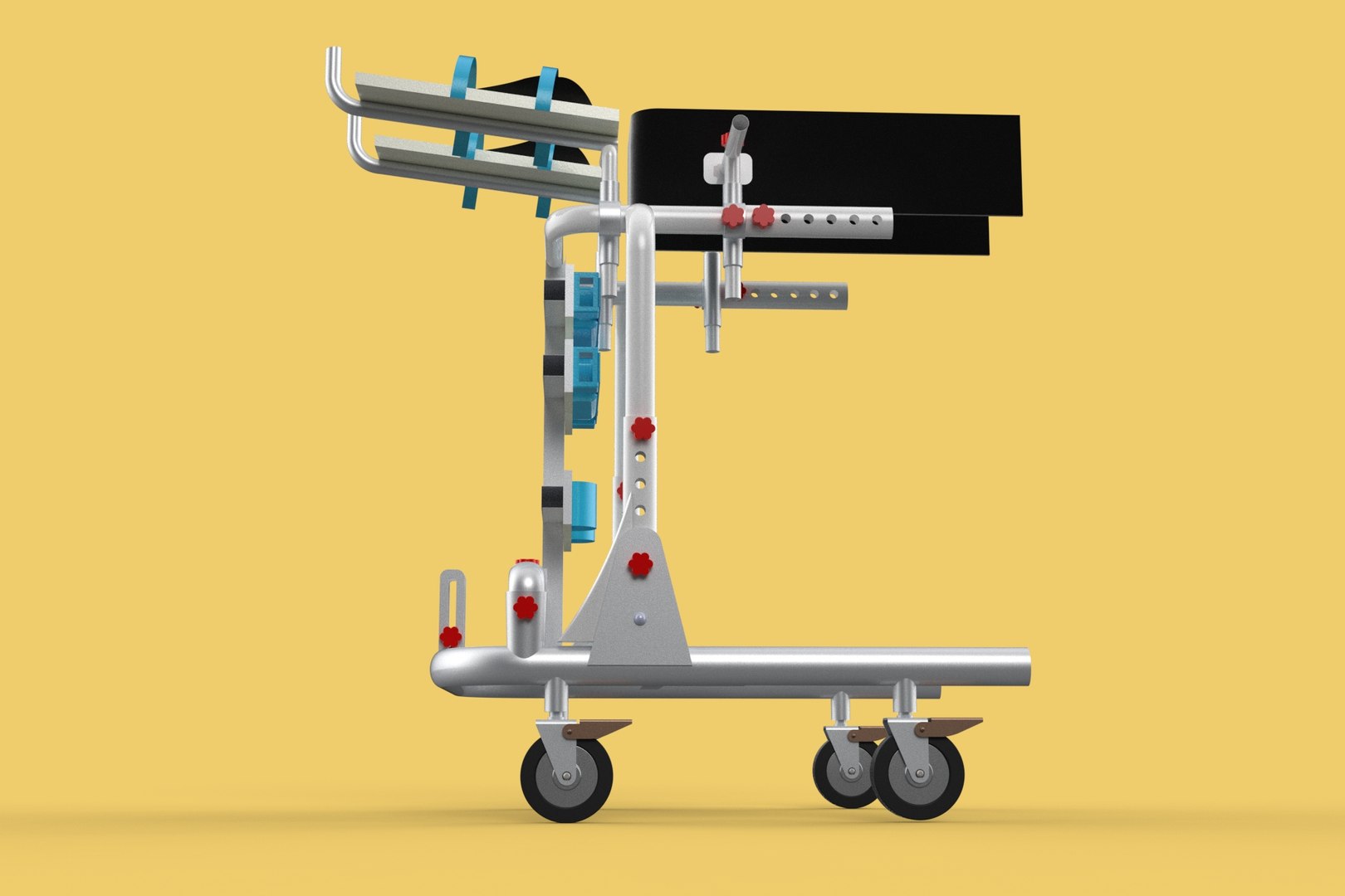GAIT TRAINER SWING REHAB WALKING EXERCISE AIDS STAND PEDIATRIC 3D Model ...