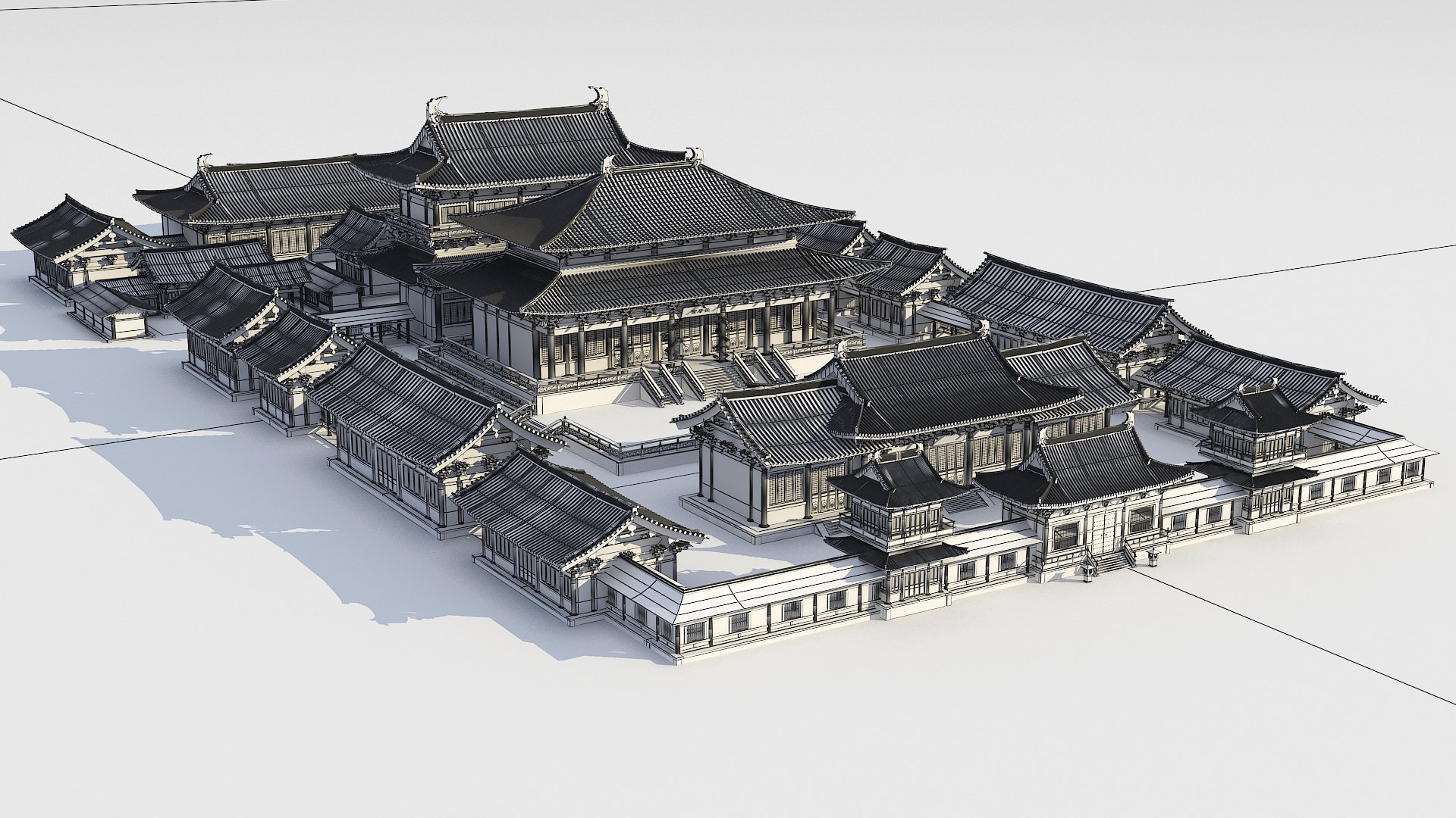 3D Model Chinese Ancient Buildings 10 - TurboSquid 2122819