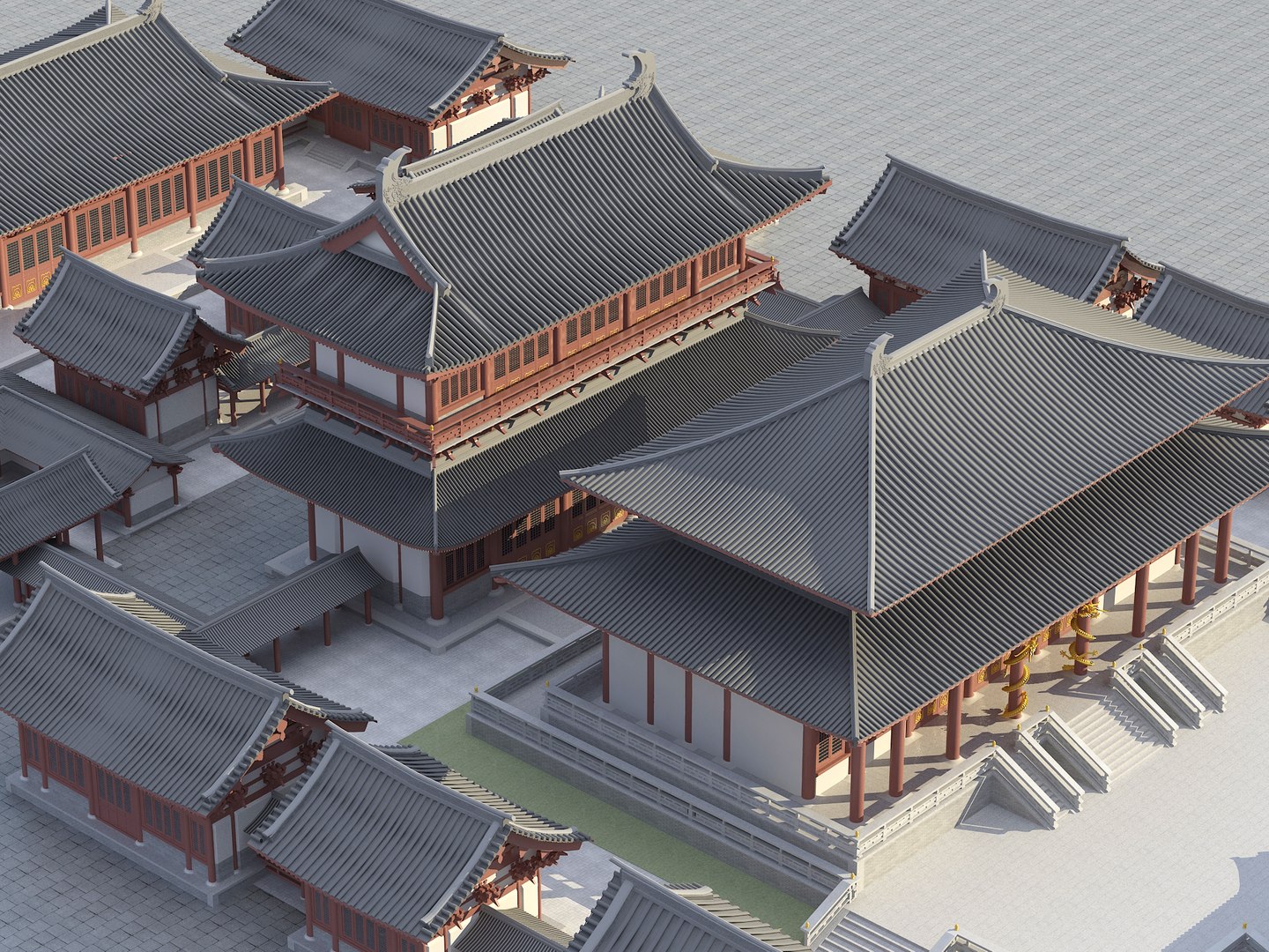 3D Model Chinese Ancient Buildings 10 - TurboSquid 2122819