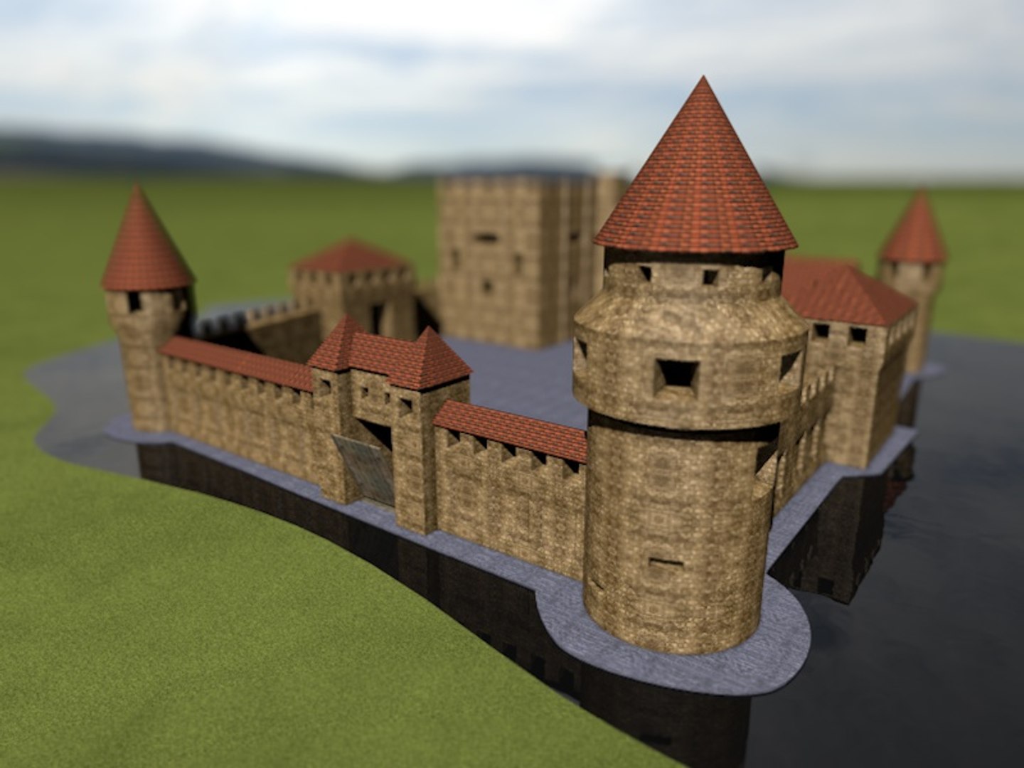 3d Medieval Castle Hdri Environment