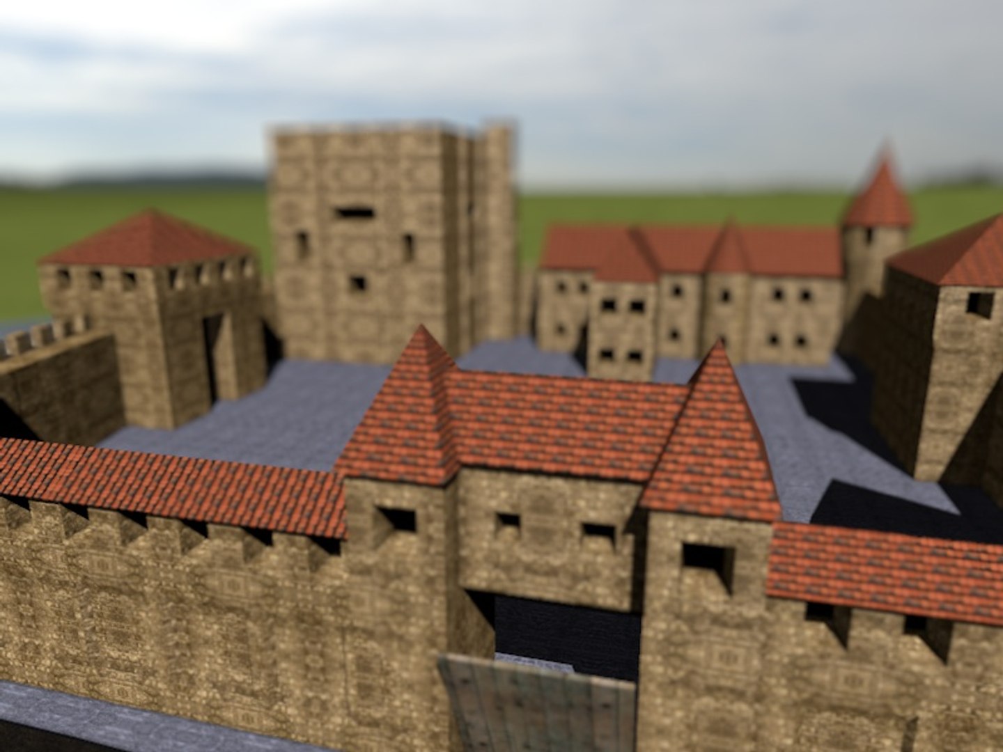 3d Medieval Castle Hdri Environment