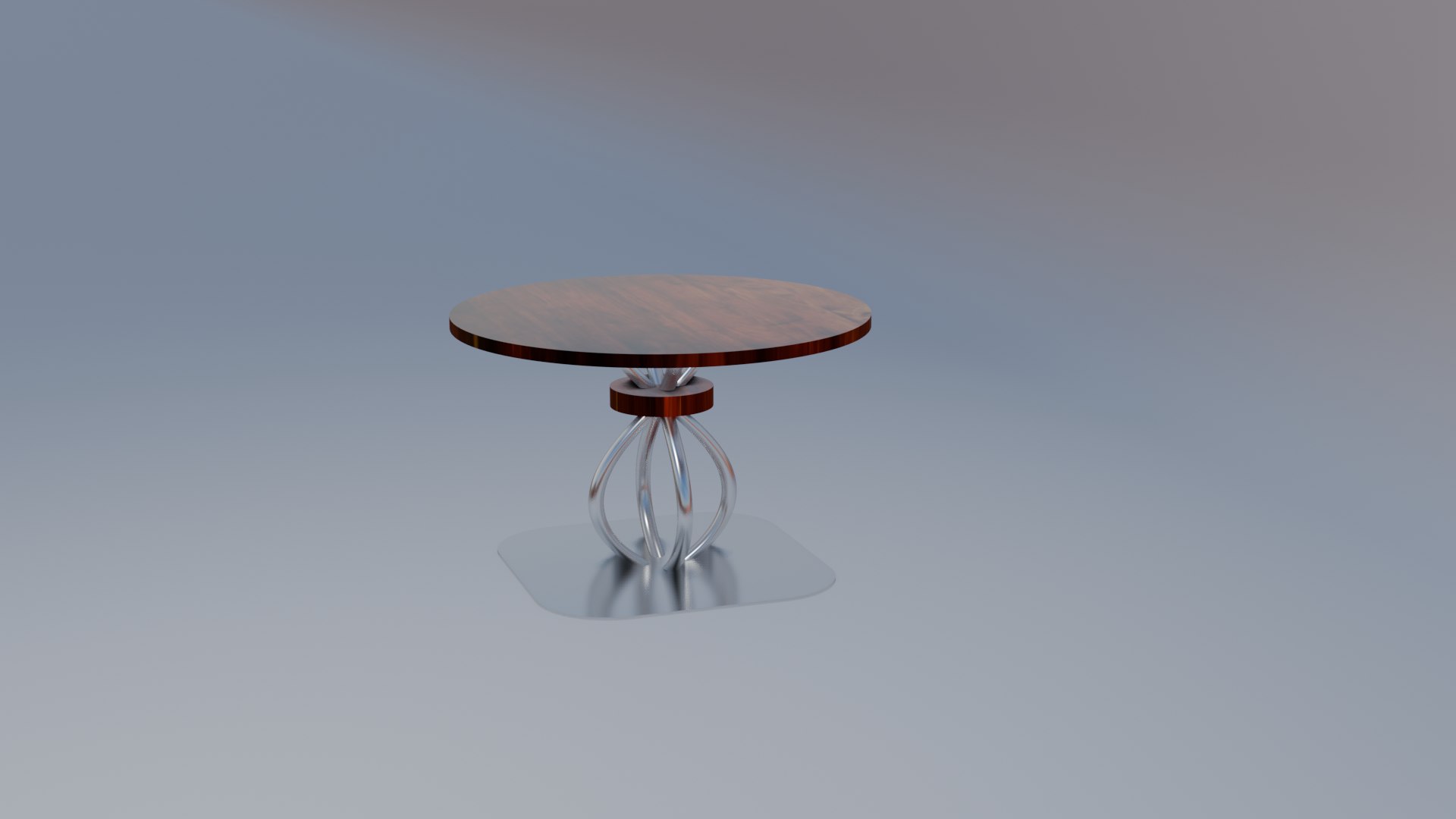 Round Wood Table 3D Model - TurboSquid 2197972