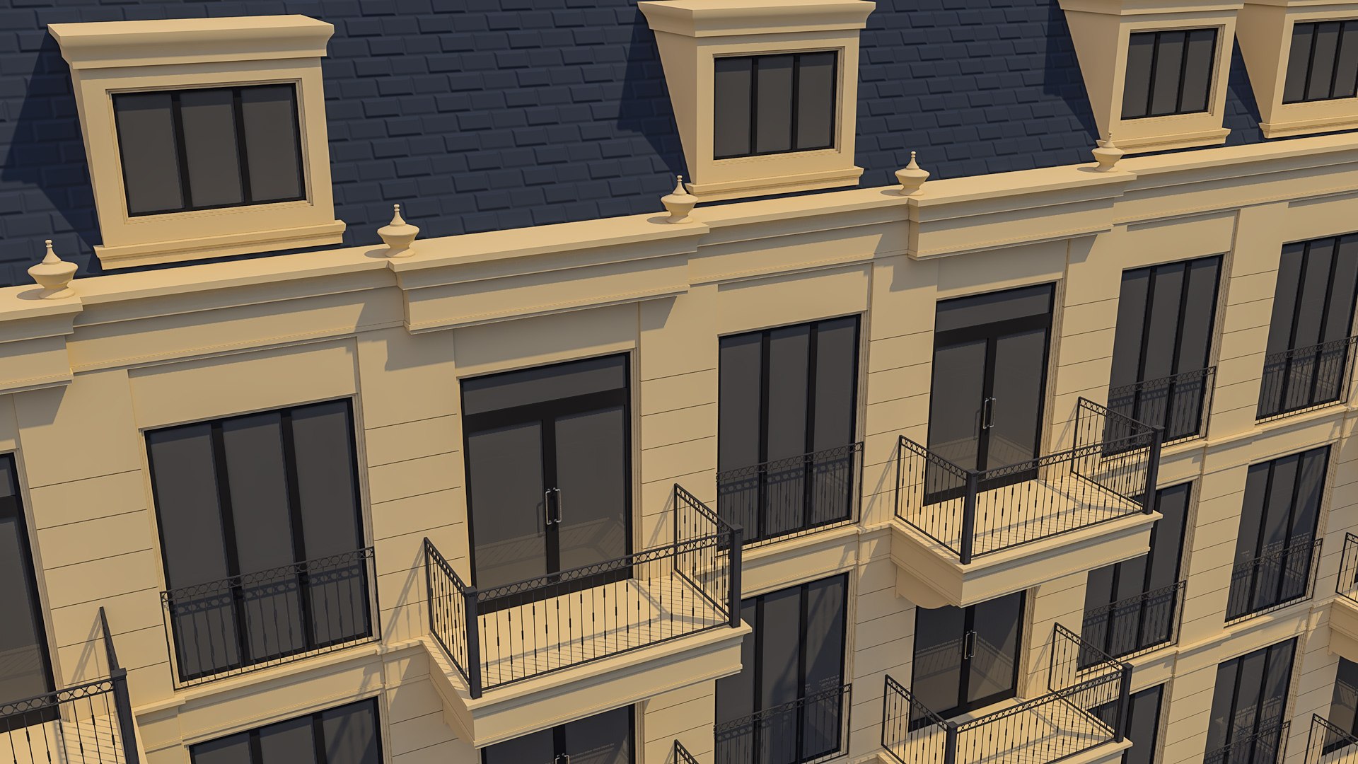 3D Model Apartment Building 011 - TurboSquid 1722789