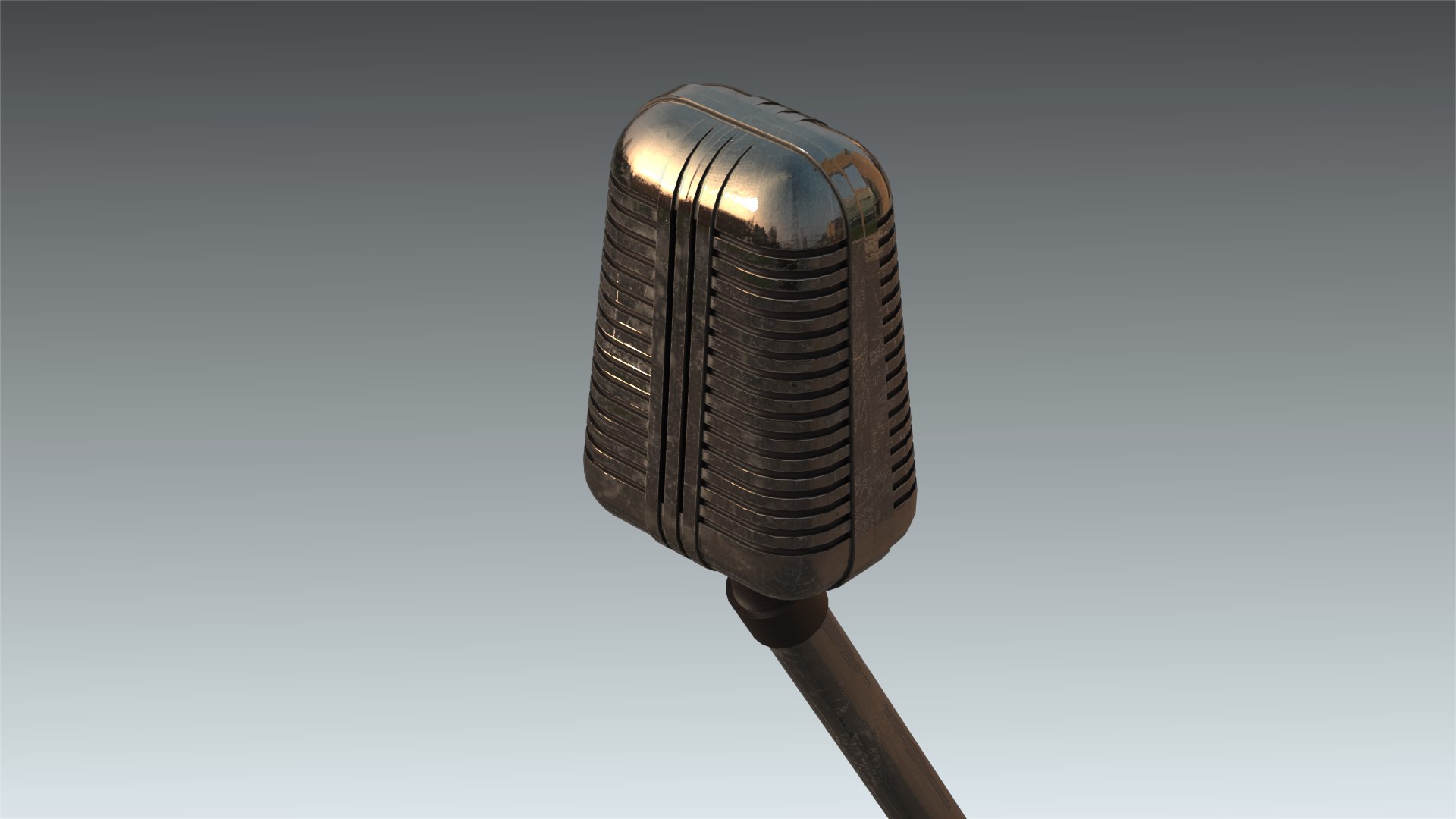 Low-poly Microphone 3D Model - TurboSquid 1638823