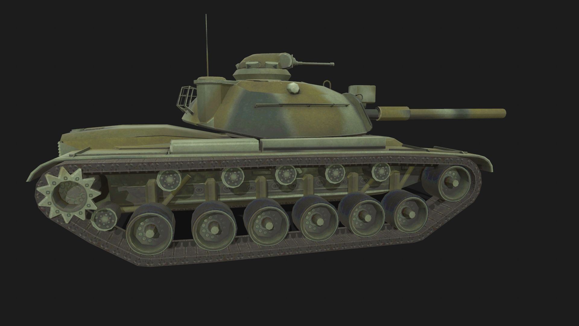 3D Model M48 Patton Tank - TurboSquid 1536780