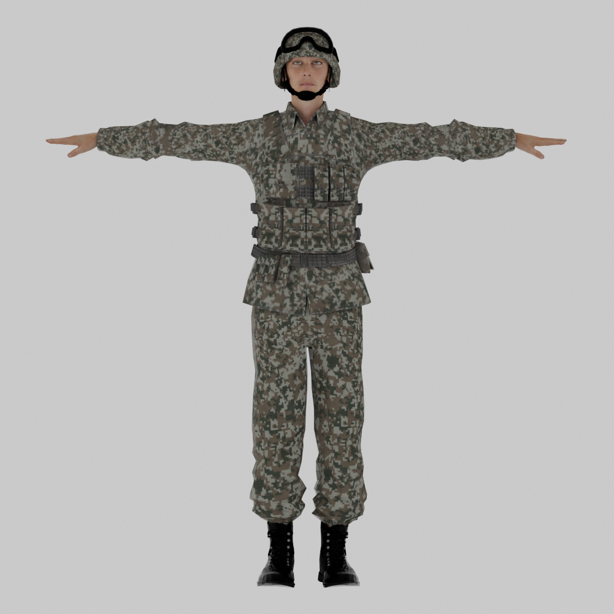 Generic soldier from the modern era 3D model - TurboSquid 1812139
