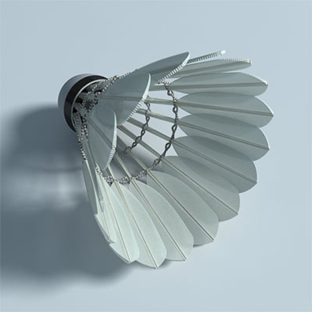 badminton birdie 3d model