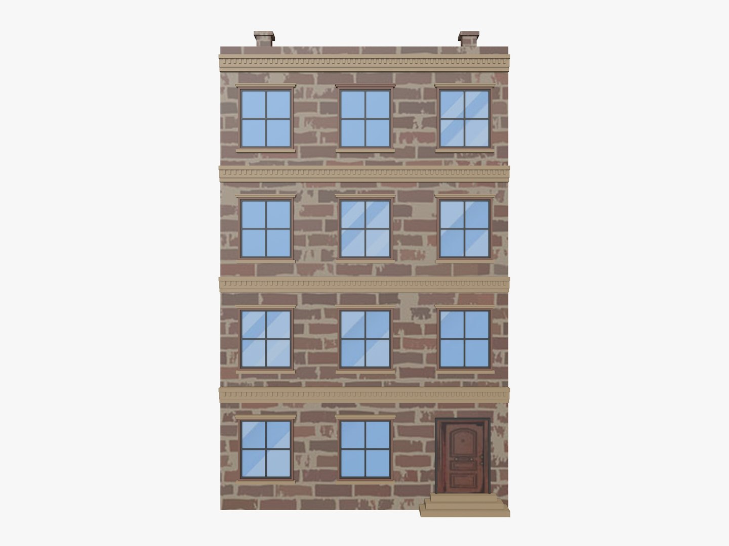 Cartoon Building 5 Low-poly 3D - TurboSquid 2253233