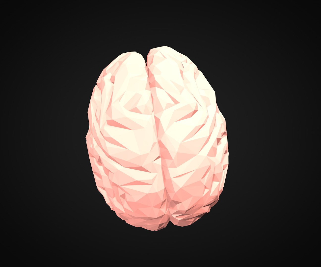 Low Poly Brain 3D Model - TurboSquid 1784943