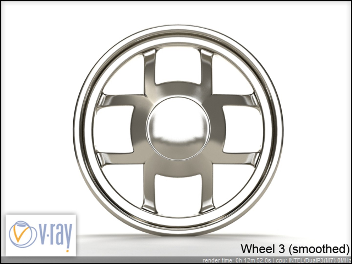 Wheel 3 3d Model