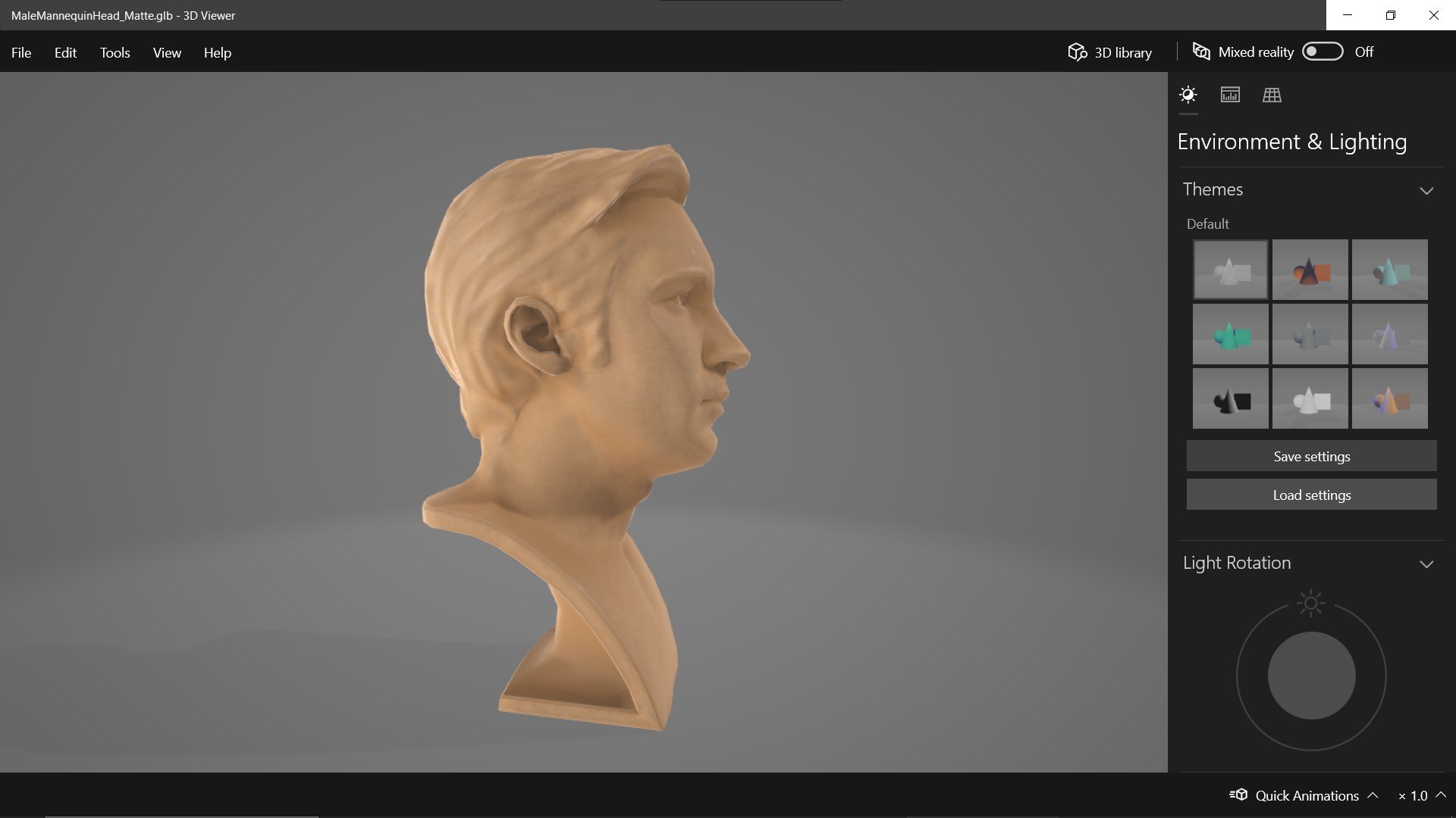 Male Mannequin Head - Matte Plastic - Game Asset 3D - TurboSquid 2079206