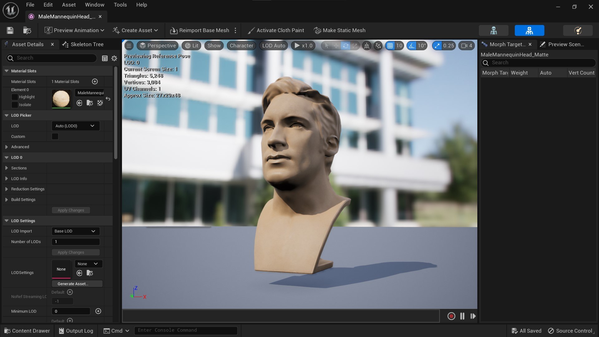 Male Mannequin Head - Matte Plastic - Game Asset 3D - TurboSquid 2079206