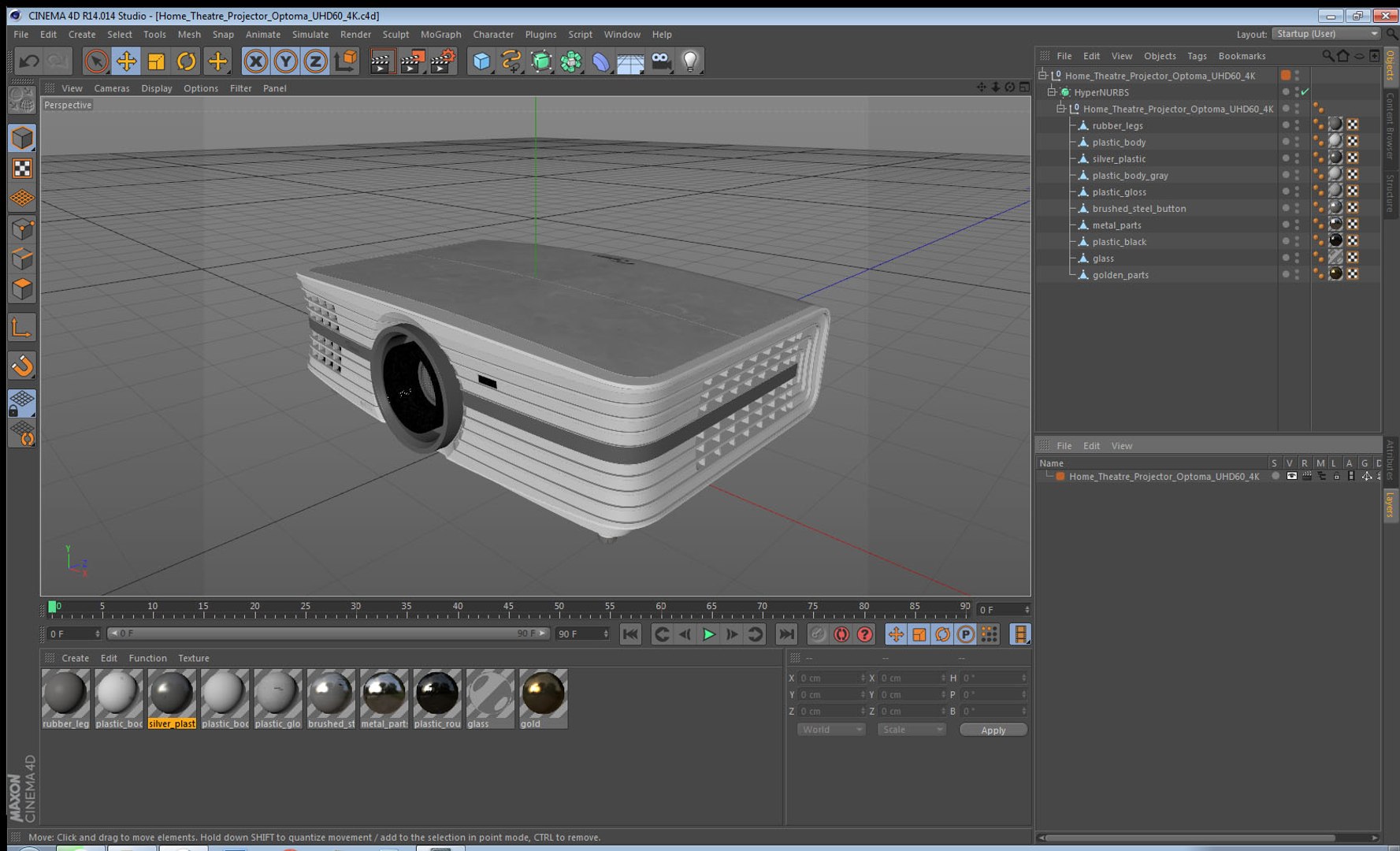 Home theatre projector optoma 3D model - TurboSquid 1350941