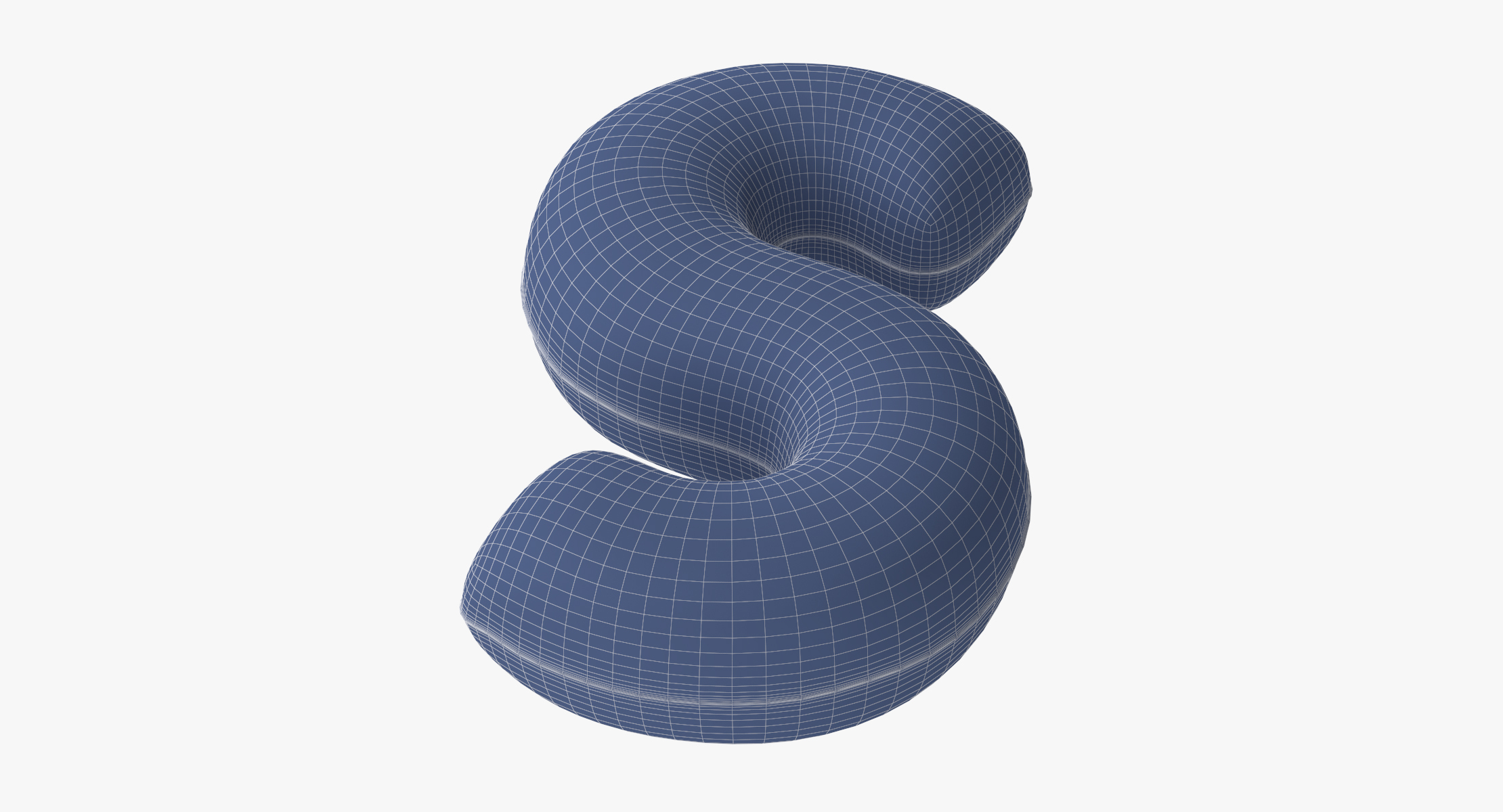 Foil balloon letter s 3D - TurboSquid 1214982