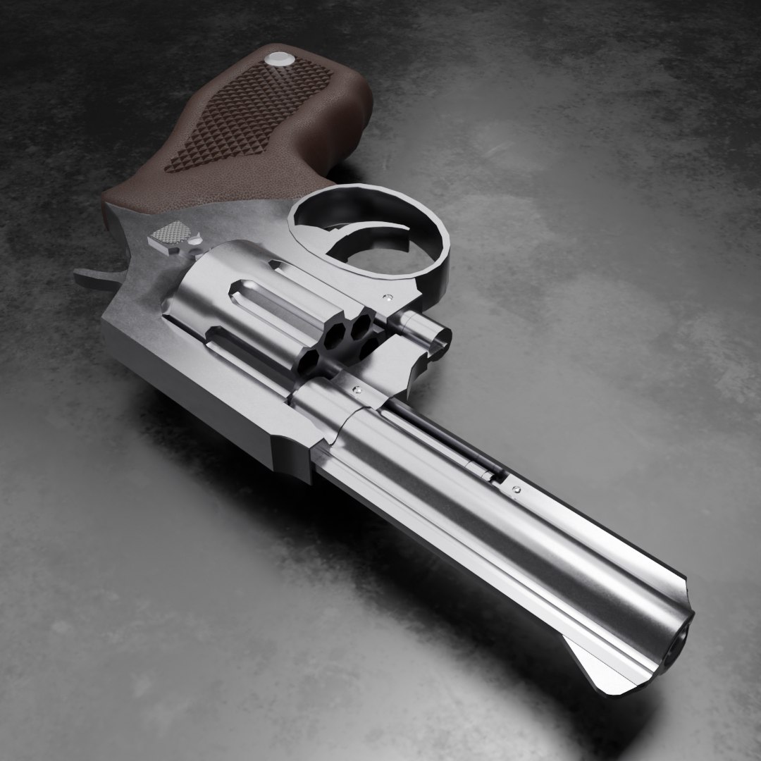 8-Shot Revolver 3D Model - TurboSquid 2170441