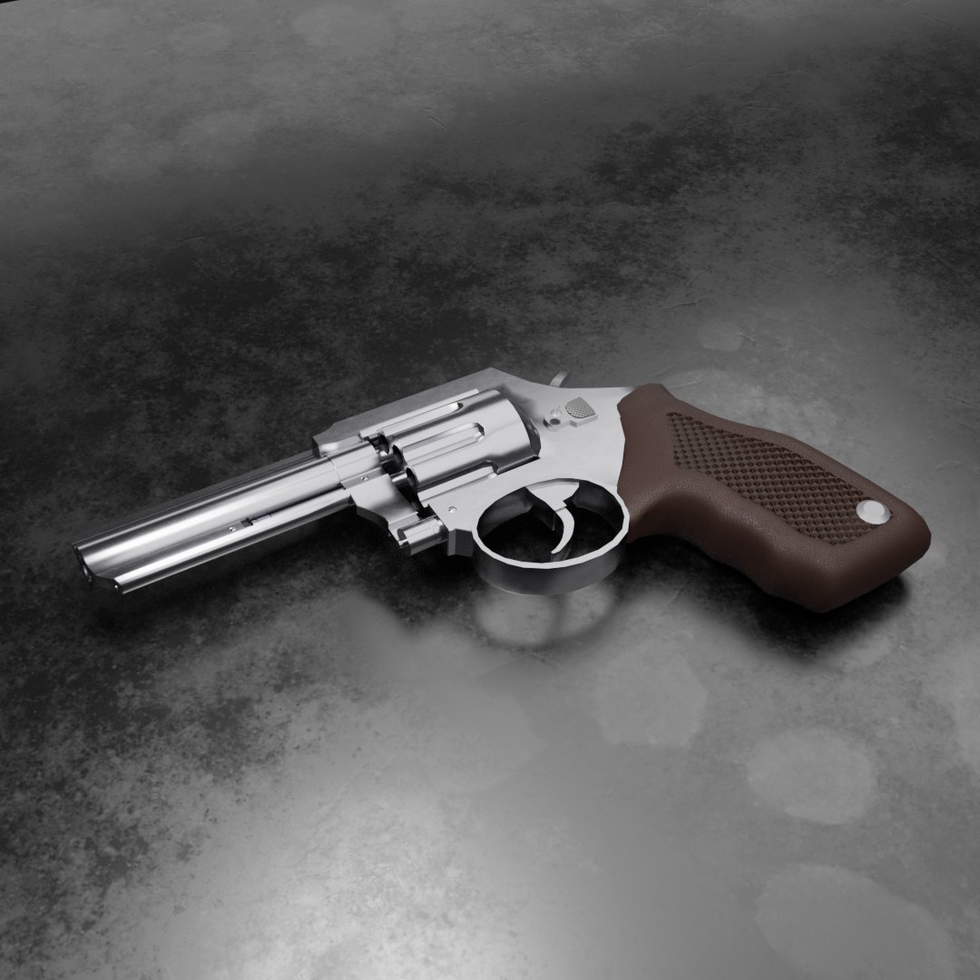 8-Shot Revolver 3D Model - TurboSquid 2170441