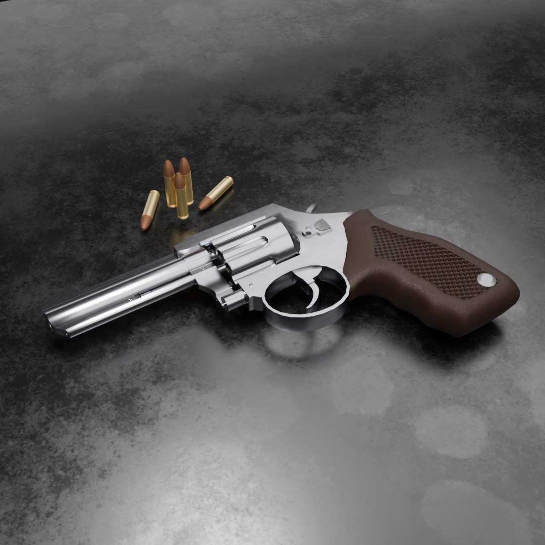 8-Shot Revolver 3D Model - TurboSquid 2170441