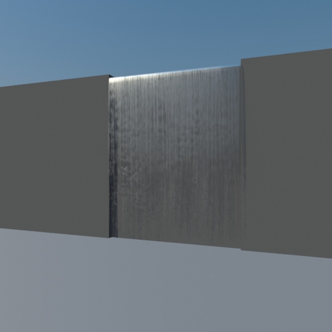 3d Model Waterfall Water