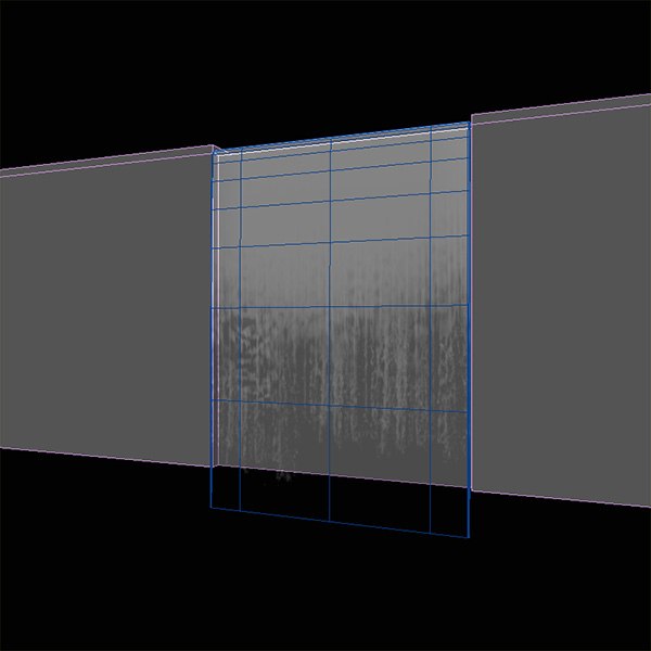 3d model waterfall water