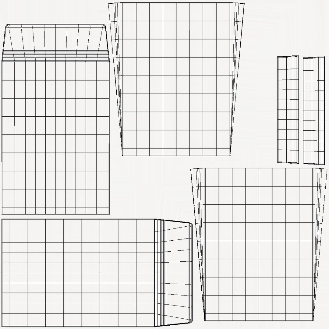 3D Gusset Envelope White Paper - TurboSquid 2215127