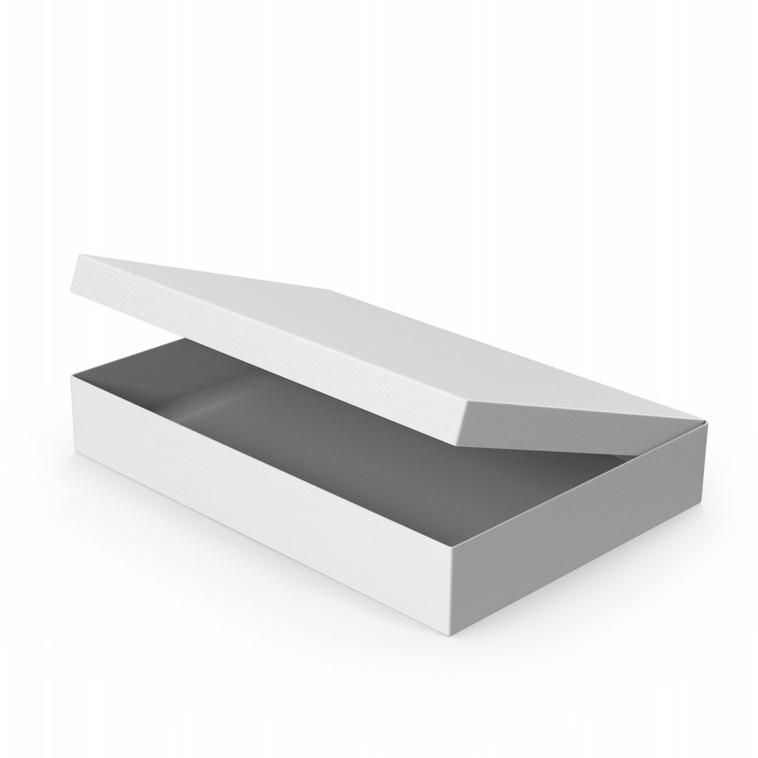 3D Box Half Opened - TurboSquid 2224568