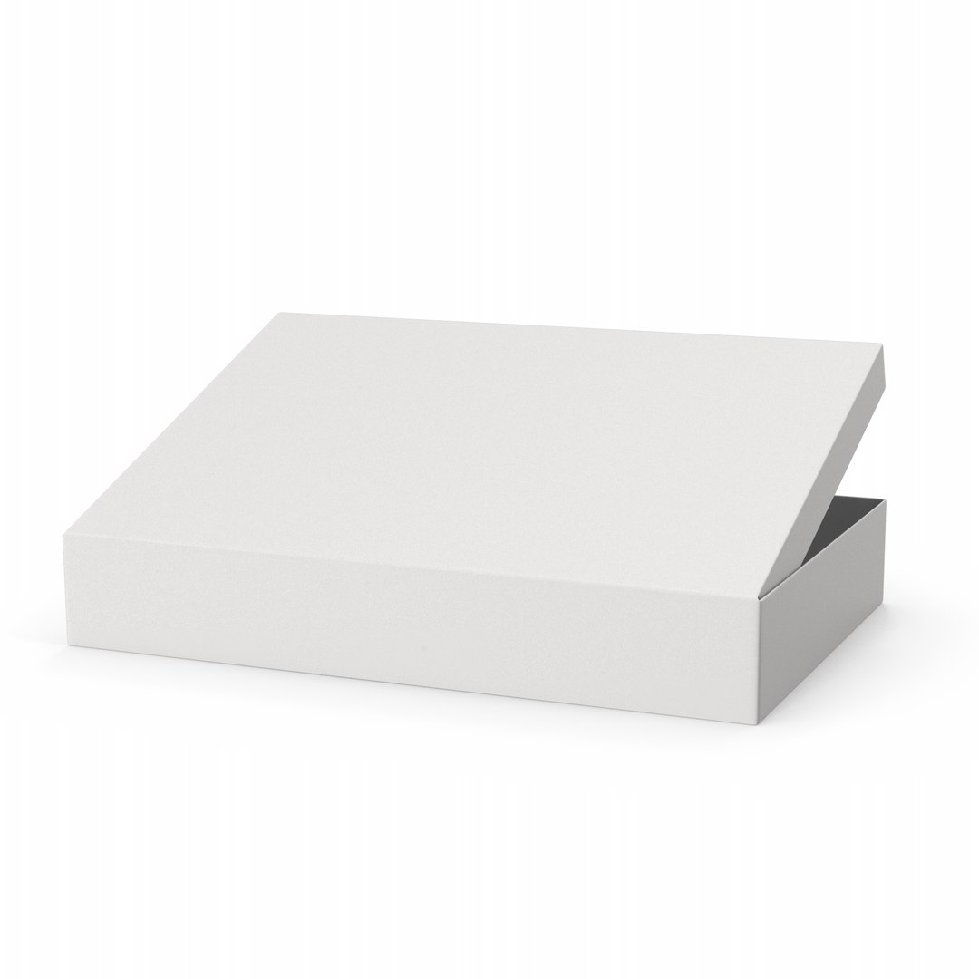 3D Box Half Opened - TurboSquid 2224568