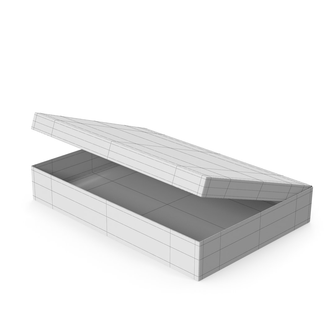3D Box Half Opened - TurboSquid 2224568