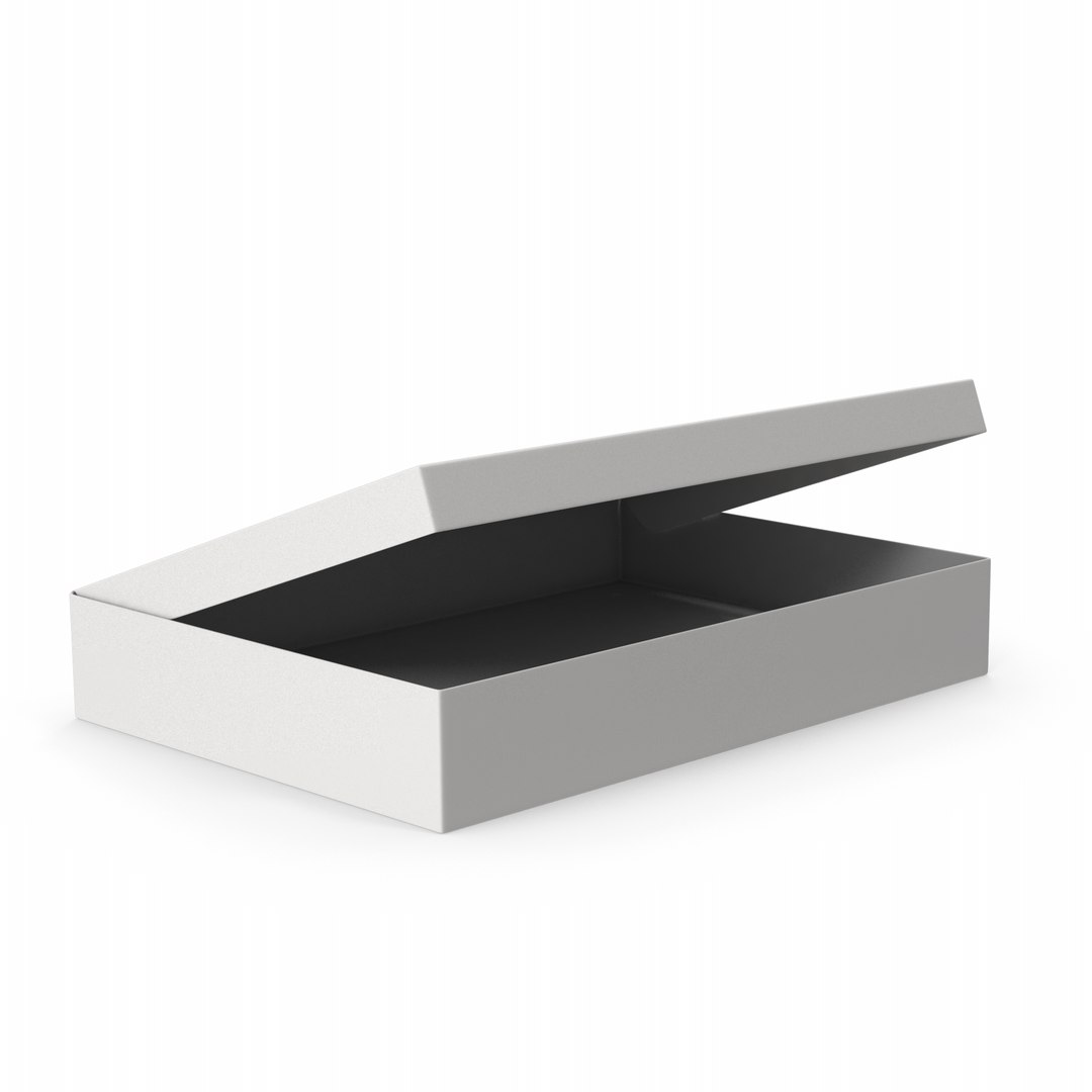 3D Box Half Opened - TurboSquid 2224568