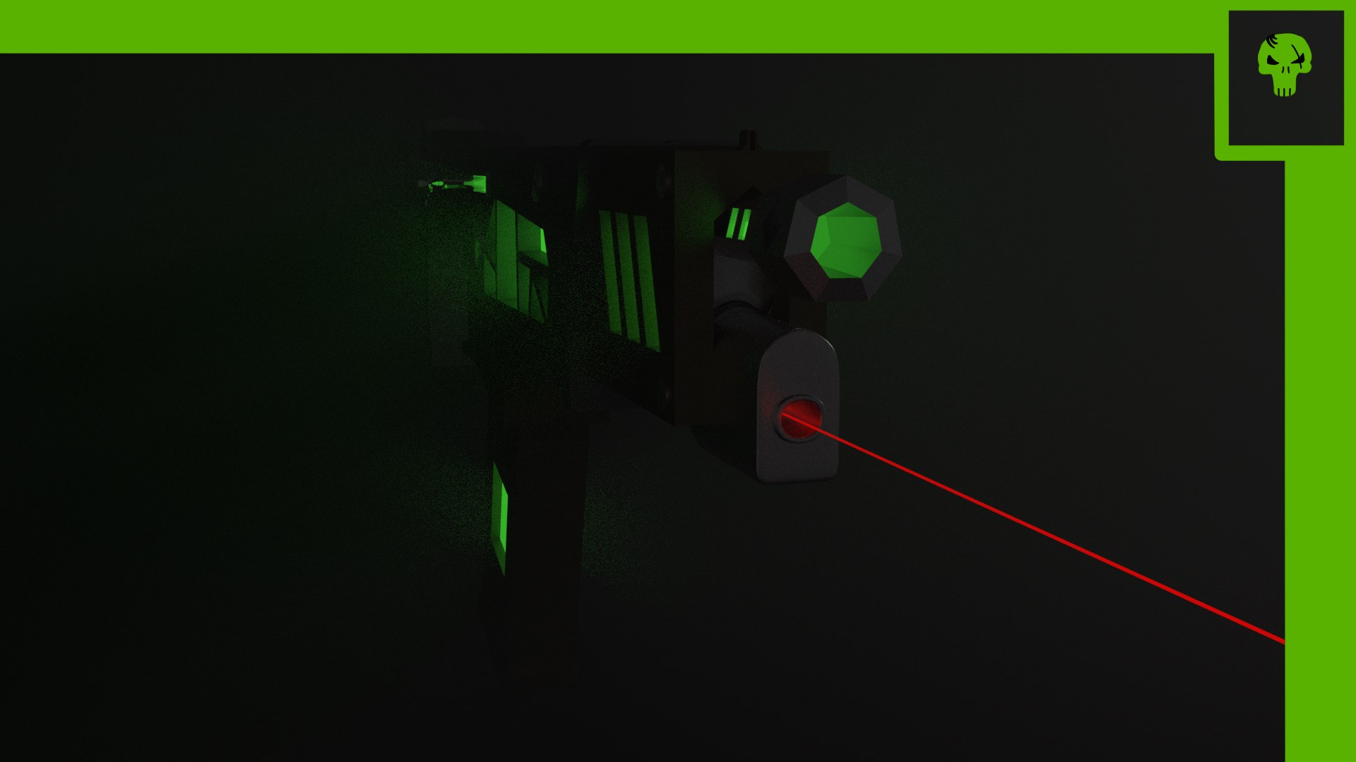 neon guns 3d model