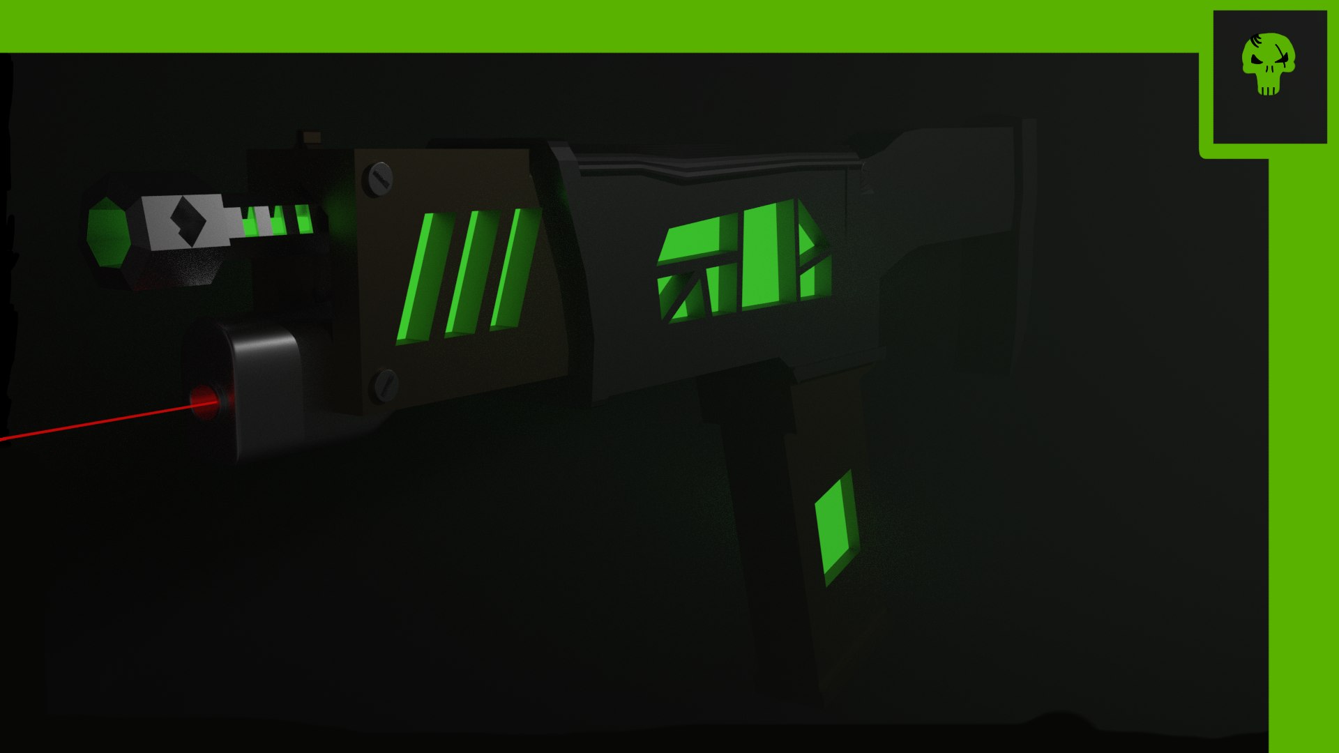 neon guns 3d model