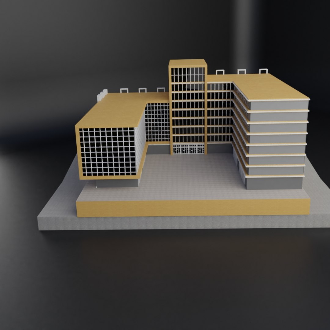 Modern Building 3D Model - TurboSquid 1516599