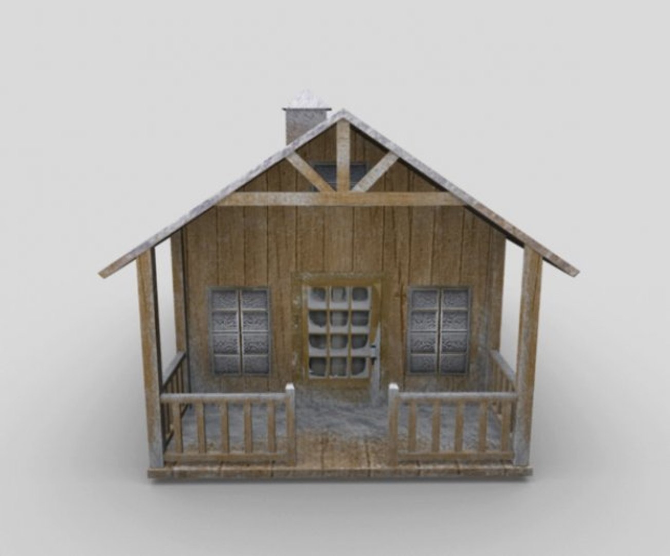 Winter house 3D model - TurboSquid 1230346