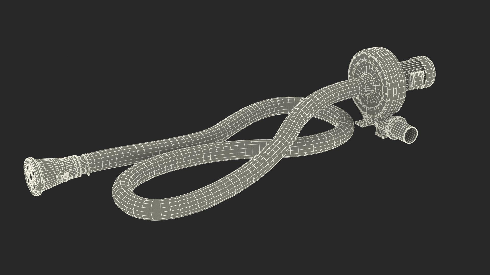 3D Exhaust Fume Extraction System Single Duct - TurboSquid 1777335