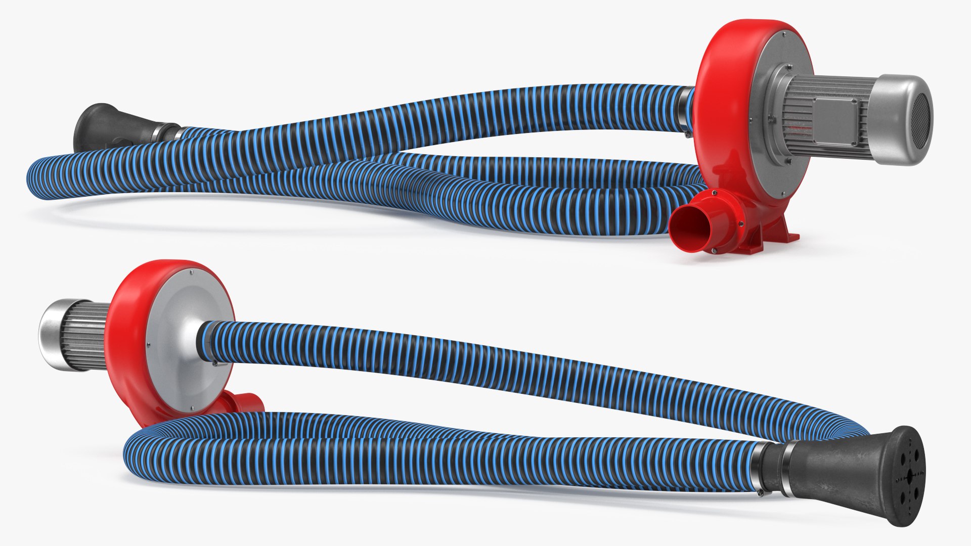 3D Exhaust Fume Extraction System Single Duct - TurboSquid 1777335