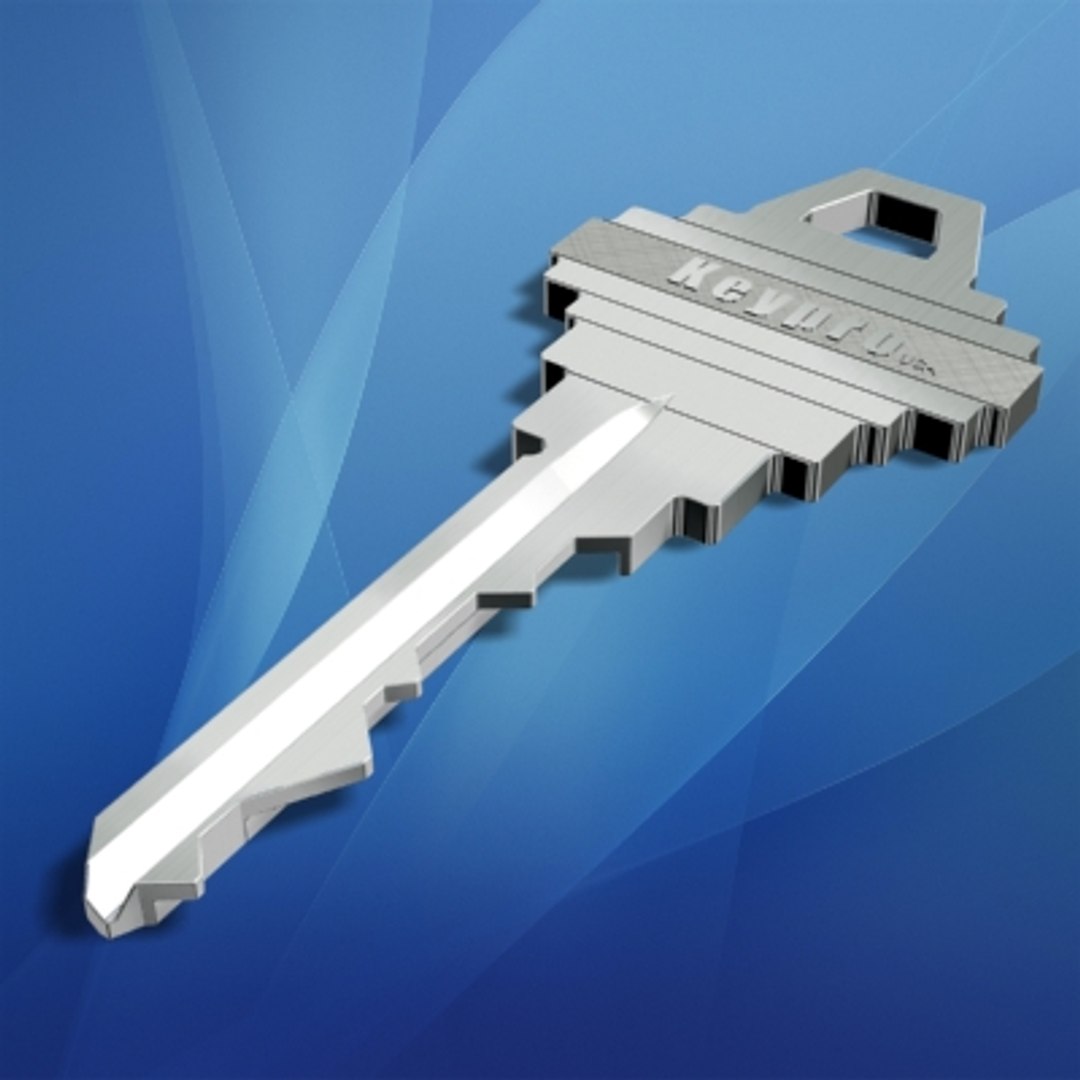 3d Household Key Lock Model