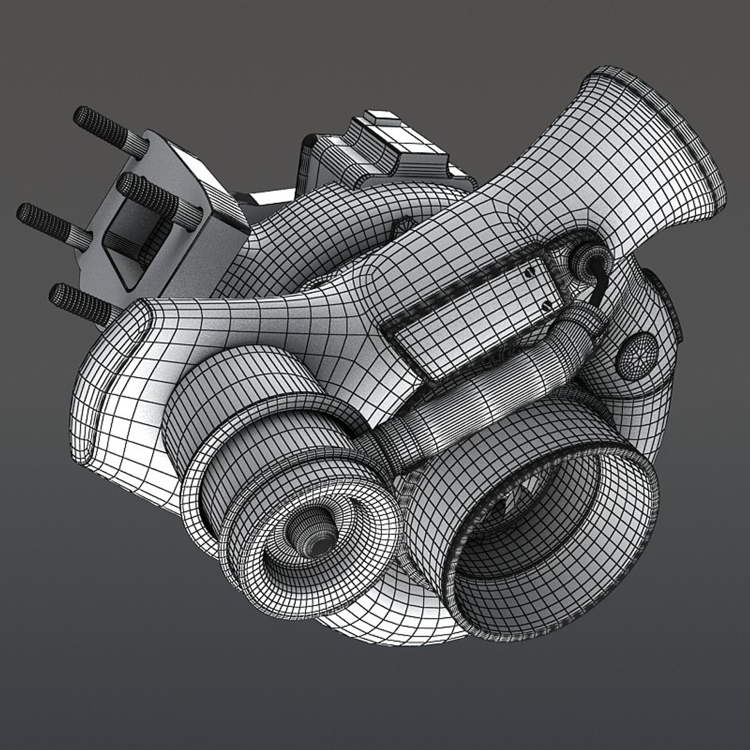 3d Turbocharger Turbo Model