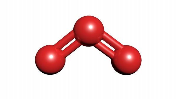 3D o3 molecule ozone model - TurboSquid 1425810