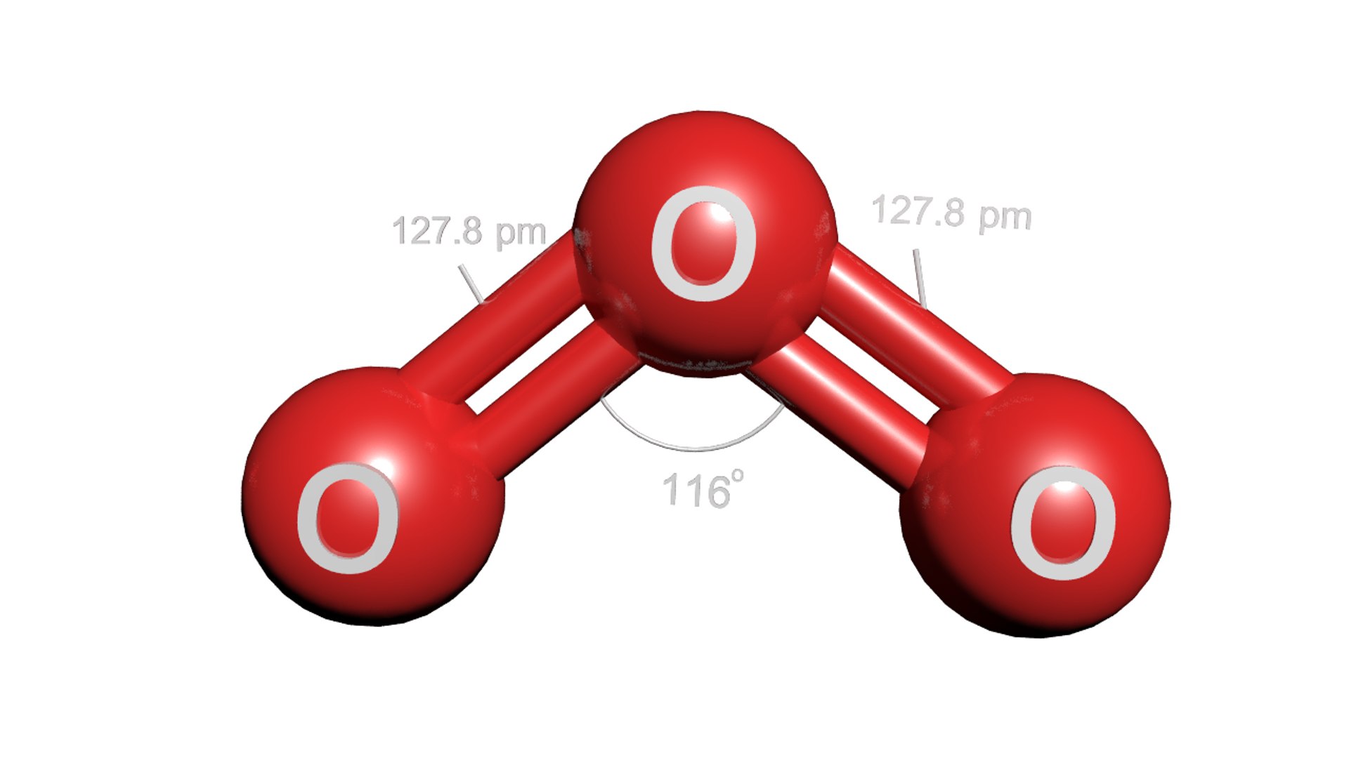 3D O3 Molecule Ozone Model - TurboSquid 1425810