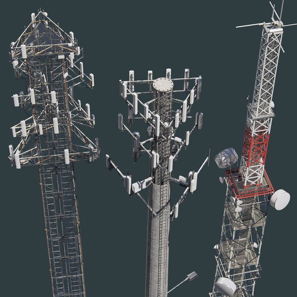 modelo 3d Colección de torres de telecomunicación. - TurboSquid 1386237