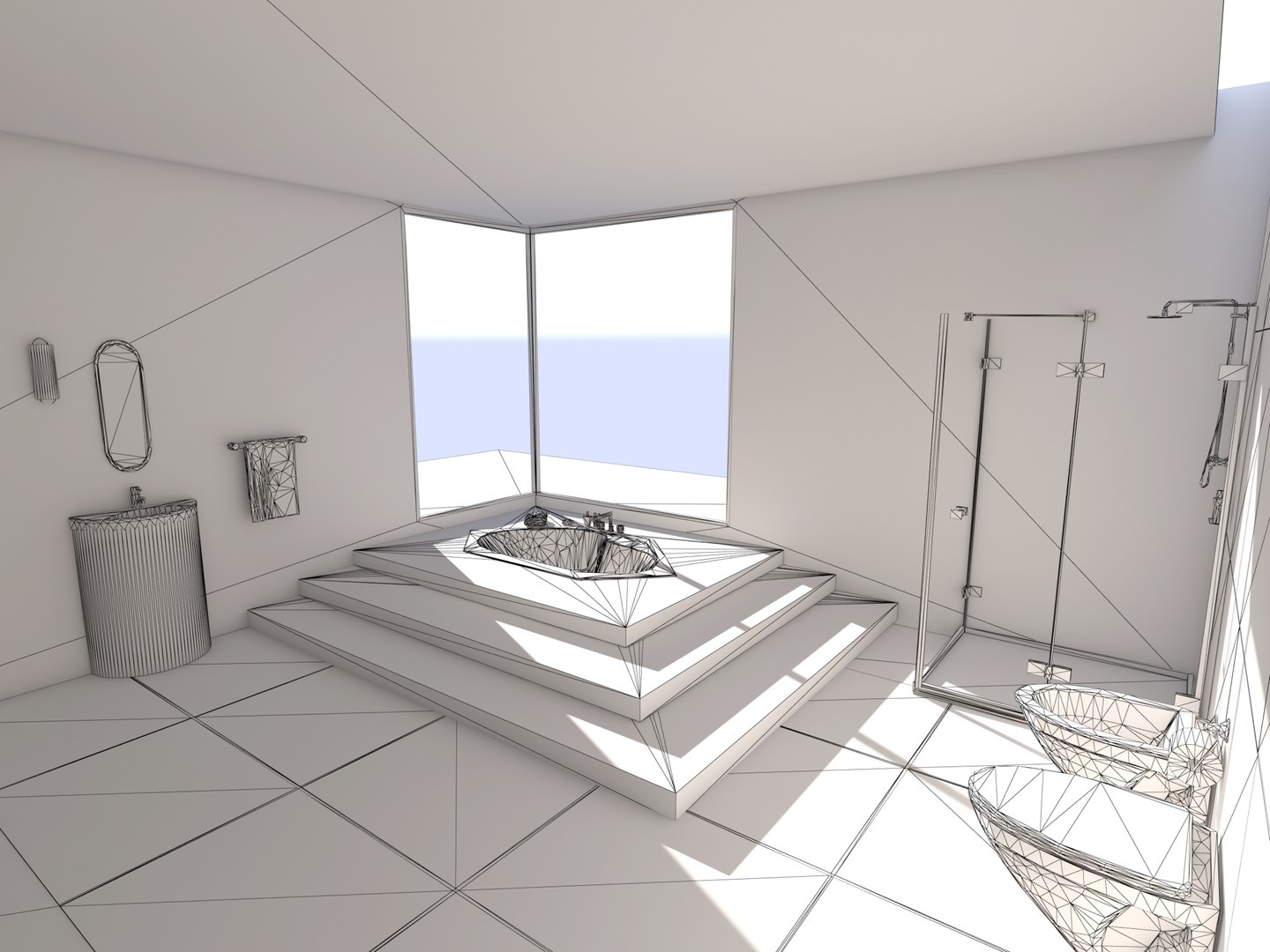 Bathroom 04 VR-ready 3D Model - TurboSquid 2045940