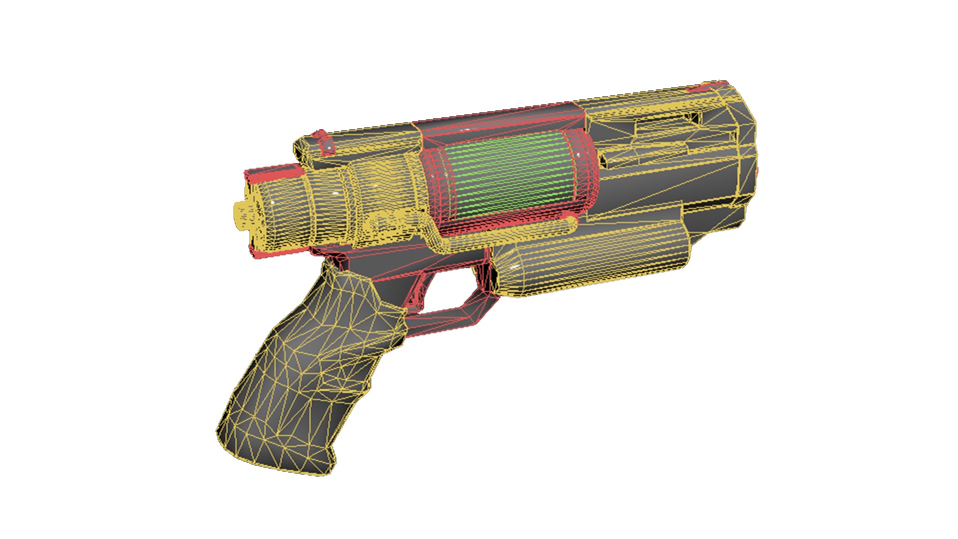 3D 44-dart Gun Auto-gun Model 3d Game Ready Model Low-poly 3D Model ...